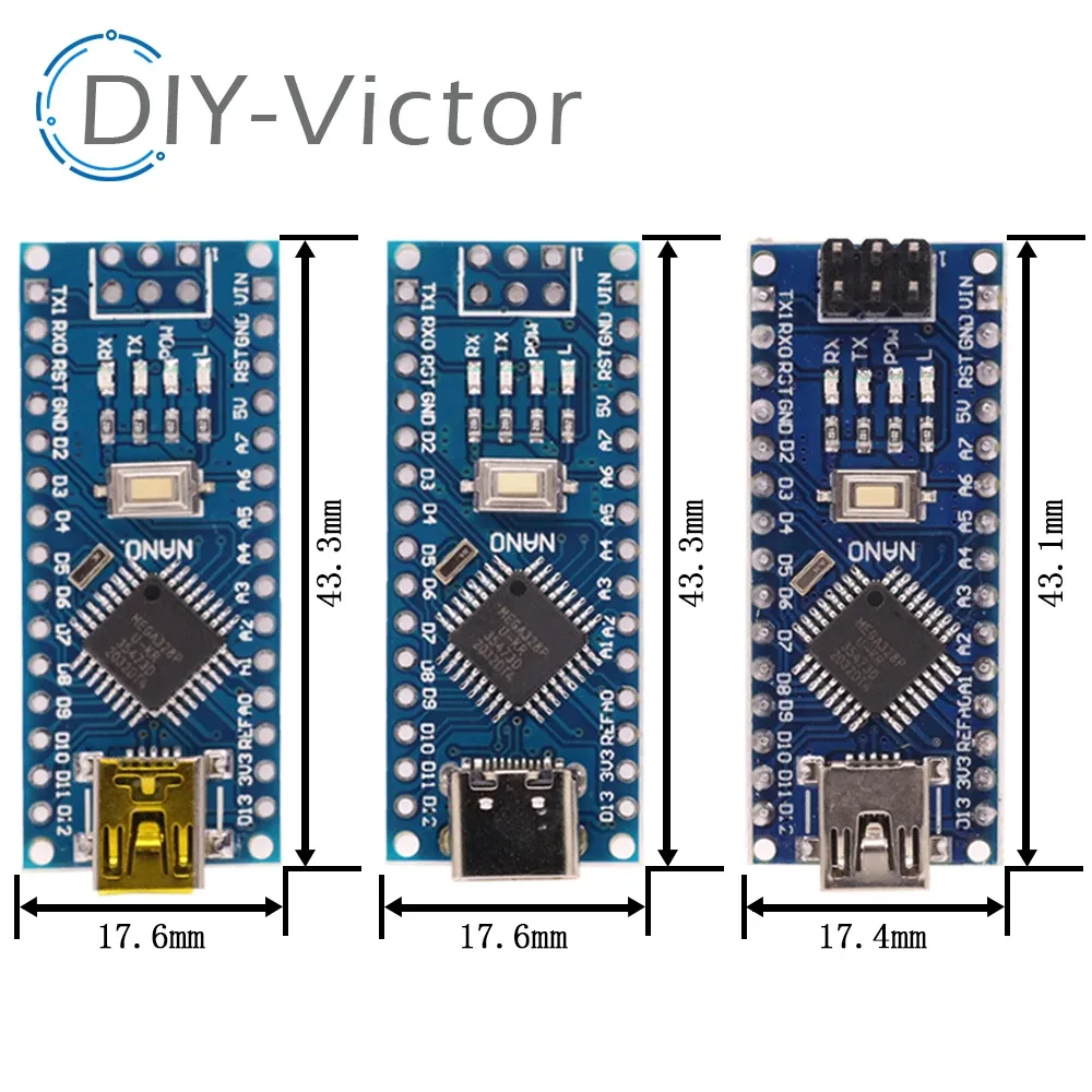 Mini Type C Usb Ch340 Nano 3 0 Atmega328p Controller Board Compatible
