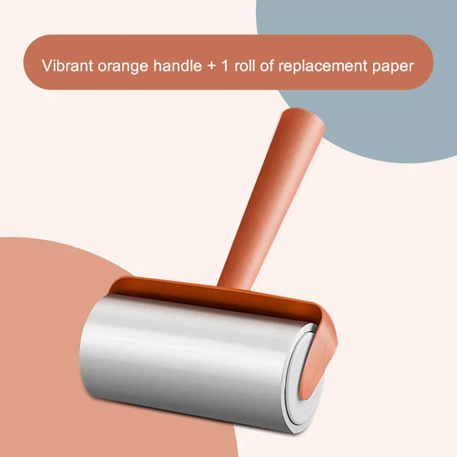 Tearable Roll Paper Sticky Roller, Portable Lint Remover for Clothes ...