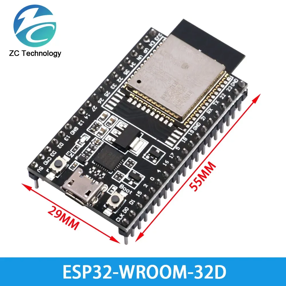 Esp32 Devkitc Board Core With Esp32 Cp2102 Esp2 Wroom 32d And Espor Wifi Bluetooth Iot Nodemcu