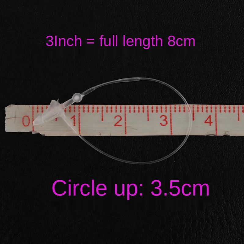 Plastic Tag Fastener Hooks | Transparent Black Loop Snap Locks | 2024 ...