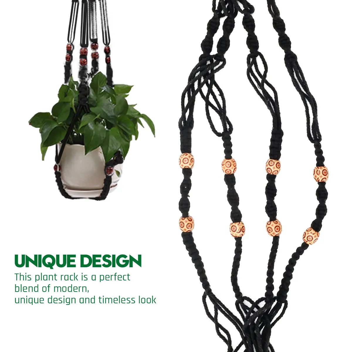 DHgate.com:Natural Hemp Plant Hanger: Handcrafted Pot Net Bag Rope ...