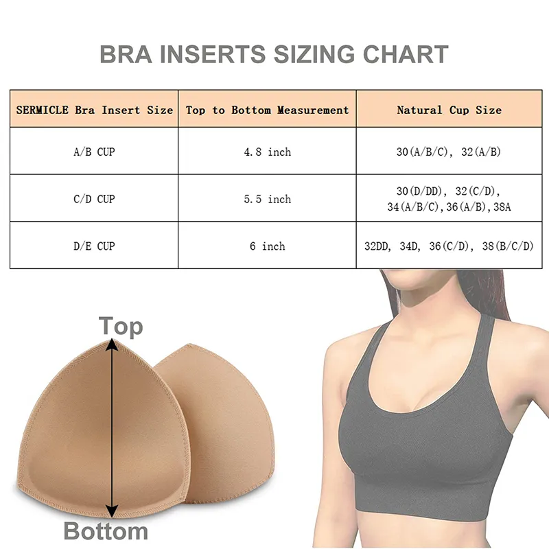 size d bra inserts