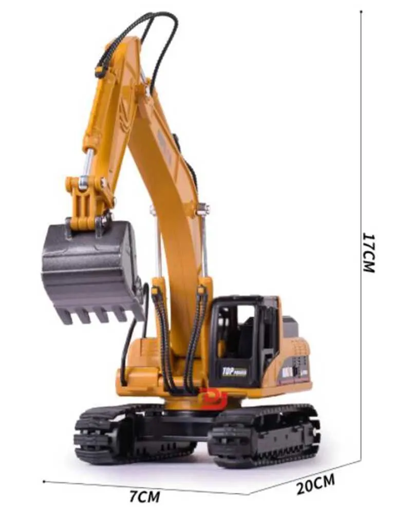 Metal Die Cast Cars: 1/50 Scale Alloy Excavator Truck Model Pull Back ...