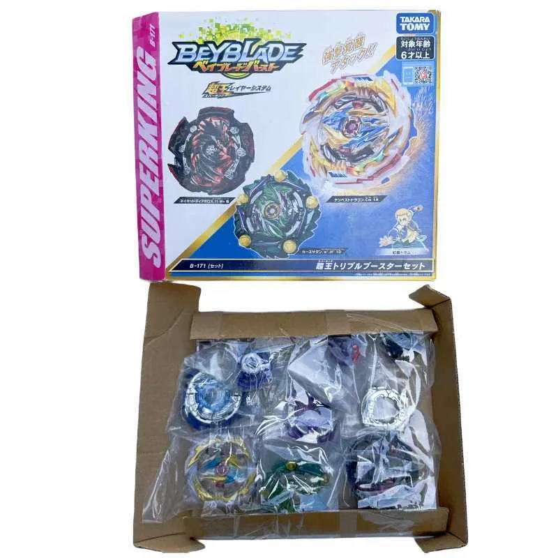 Beyblade Burst Superking Triple Booster Set 4D Spinning Tops For Battle ...