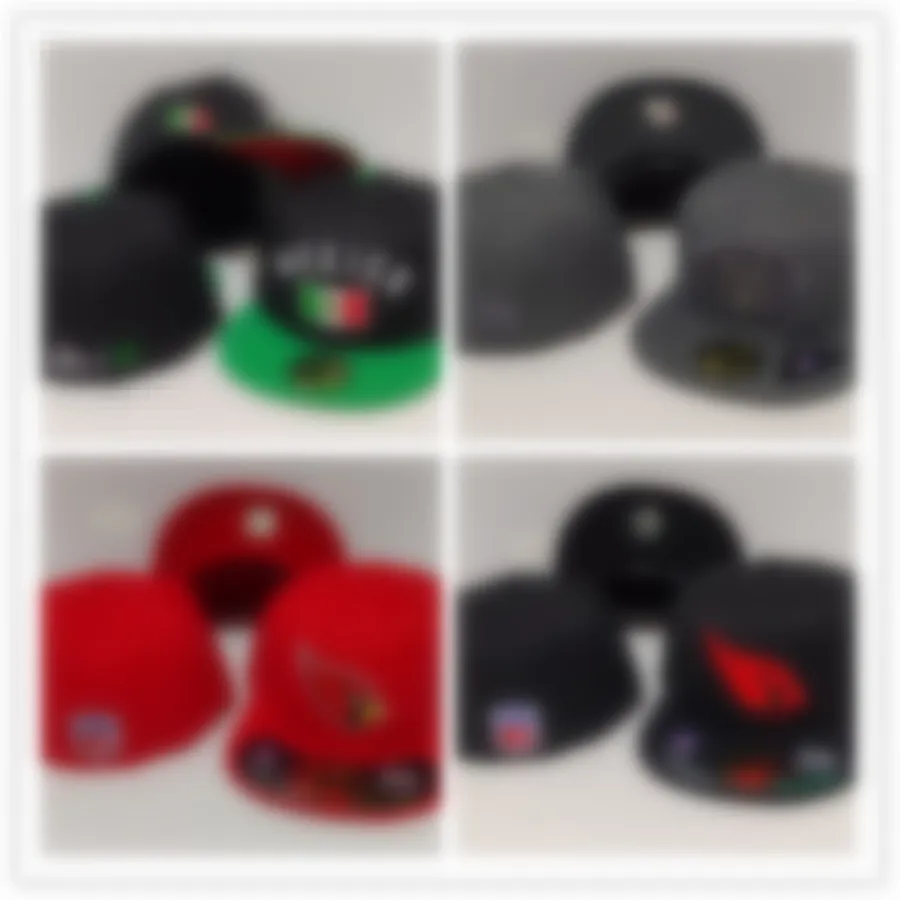 2024 Hot Mens Foot Ball Fitted Hats Fashion Hip Hop Sport On Field ...