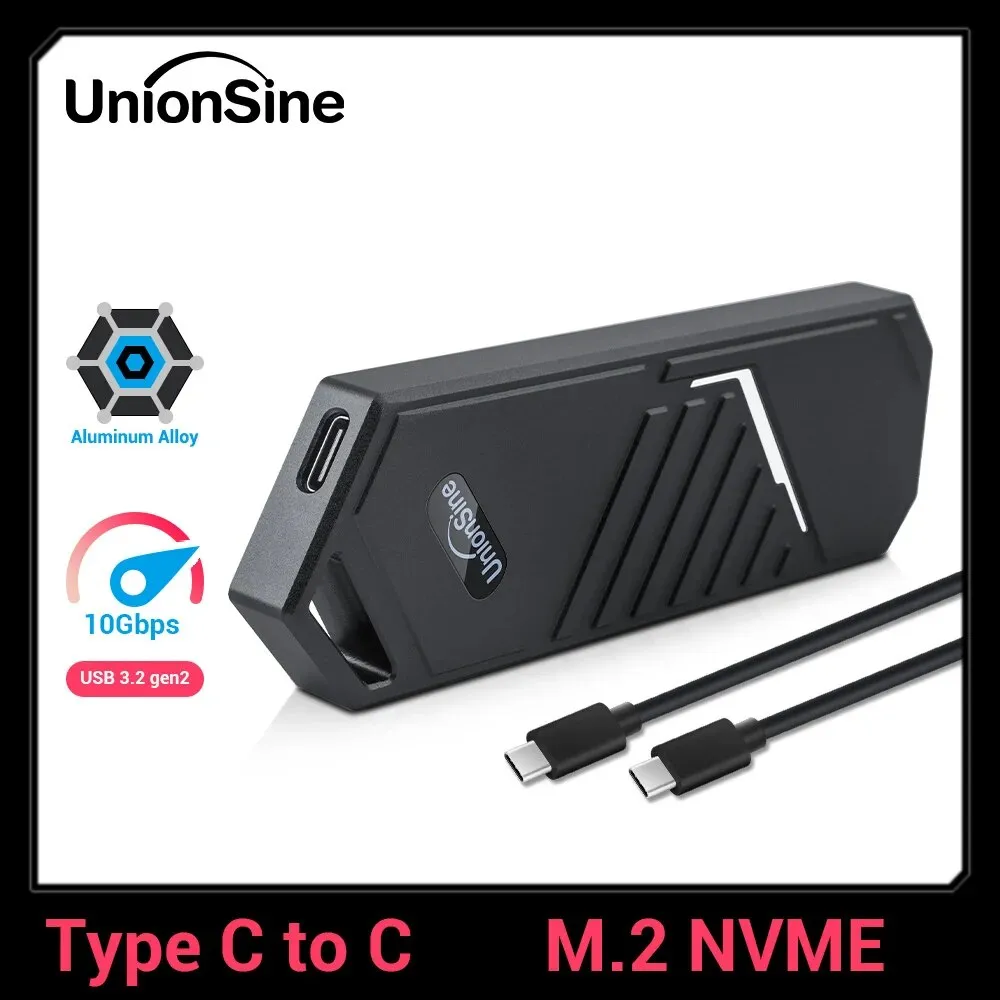 NVMe Enclosure USB 3.1 Gen 2 M.2 SSD Case, Aluminum Alloy M Key PCIe ...