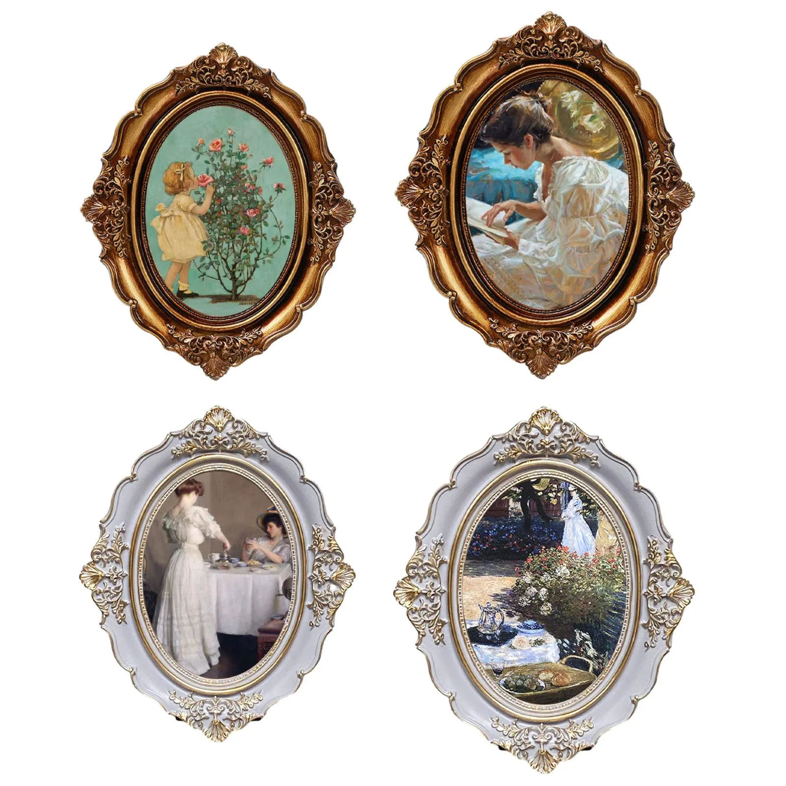 antique oval frame