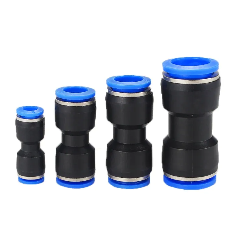 Pneumatic Fittings: Plastic Push In Connectors For 4mm 10mm Air/Water ...