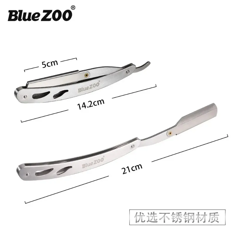 Bluezoo Professional Stainless Steel Womens Facial Hair Razor Set With ...