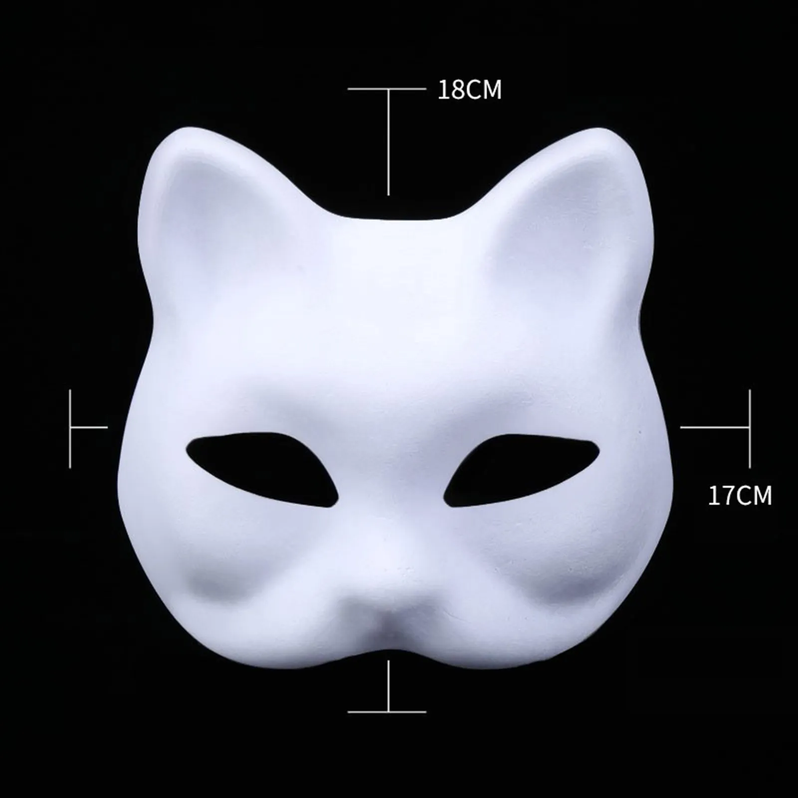 White Cat Mask: Embryo Pulp, Semi-Costume for DIY Anime Role-Playing ...