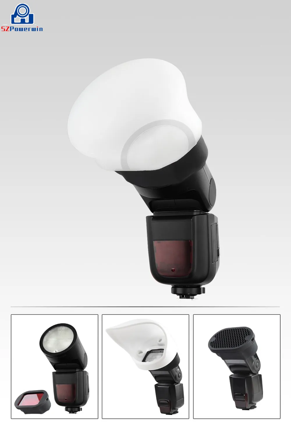 Flash Diffuser Light Softbox Kit With Honeycomb Grid,... From Ddmysmile ...