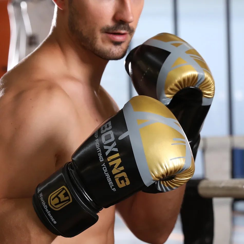 2024WOSWEIR Kickboxing Gloves, PU Leather Muay Thai Boxing Gloves for ...