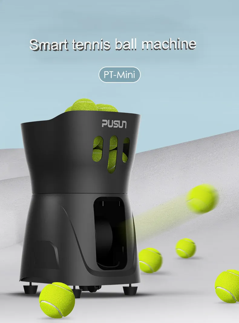 Mini Tennis Ball Pitching Machine: Automatic Thrower for Indoor ...