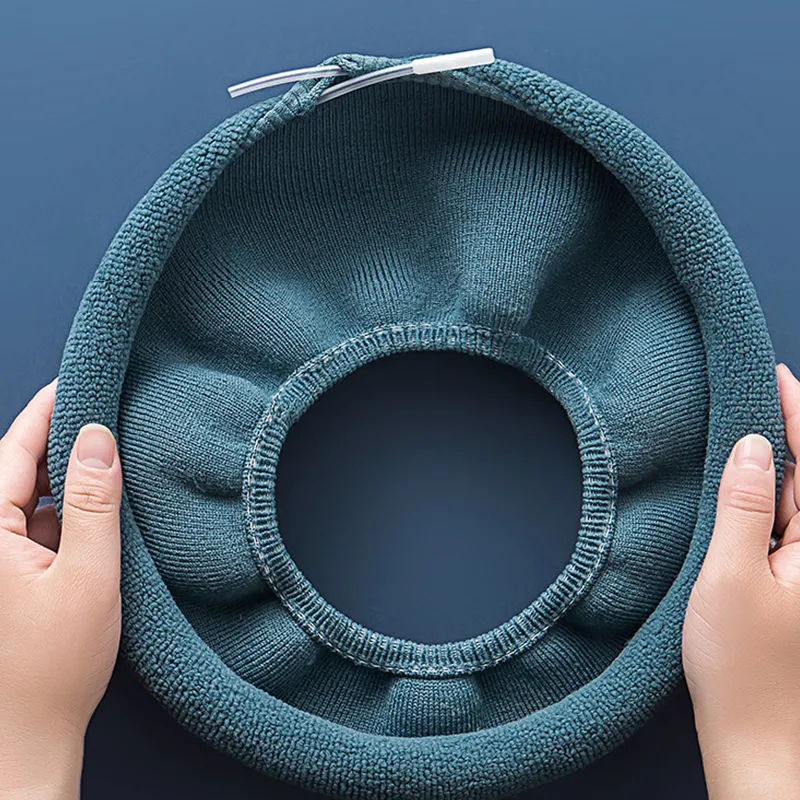 Universal Toilet Seat Cover Knitted Soft Cloth Bathroom Washable ...