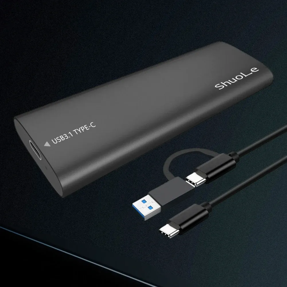 NGFF SATA M.2 NVME ssd disk enclosure - Gen2 10Gbps Portable External ...