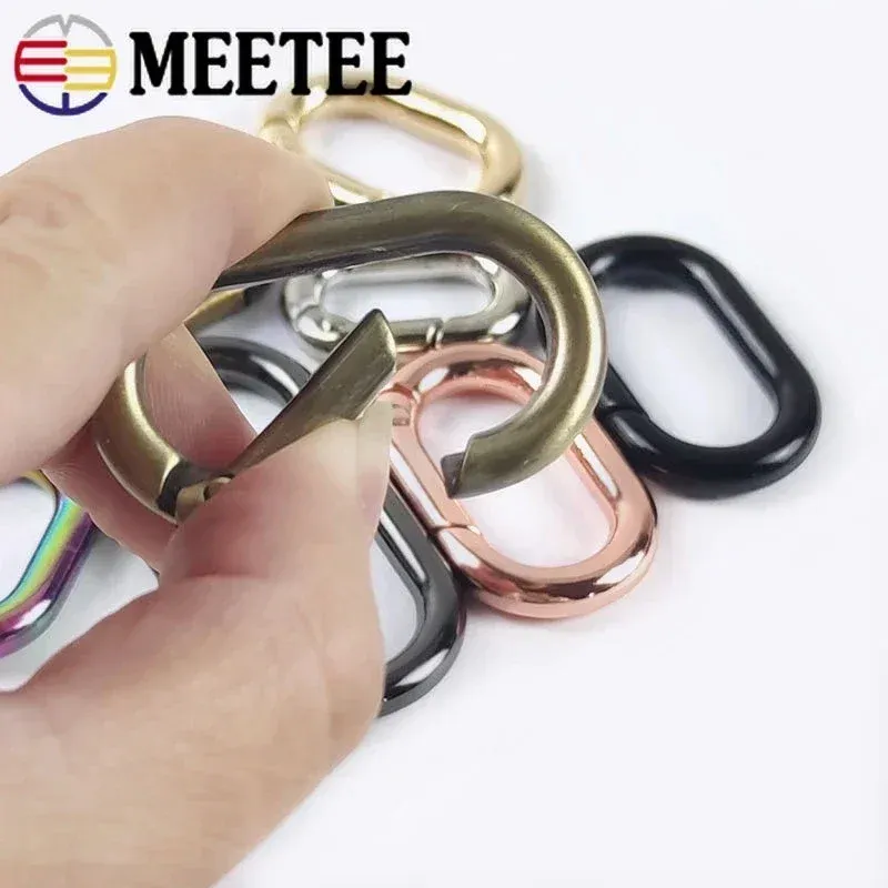 10-Pack Metal O Ring Buckles for Bag Strap, Dog...