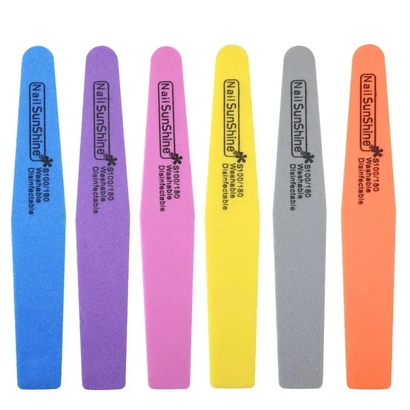 Double-sided Nail File Blocks Colorful Sponge Nail Polish Buffing ...