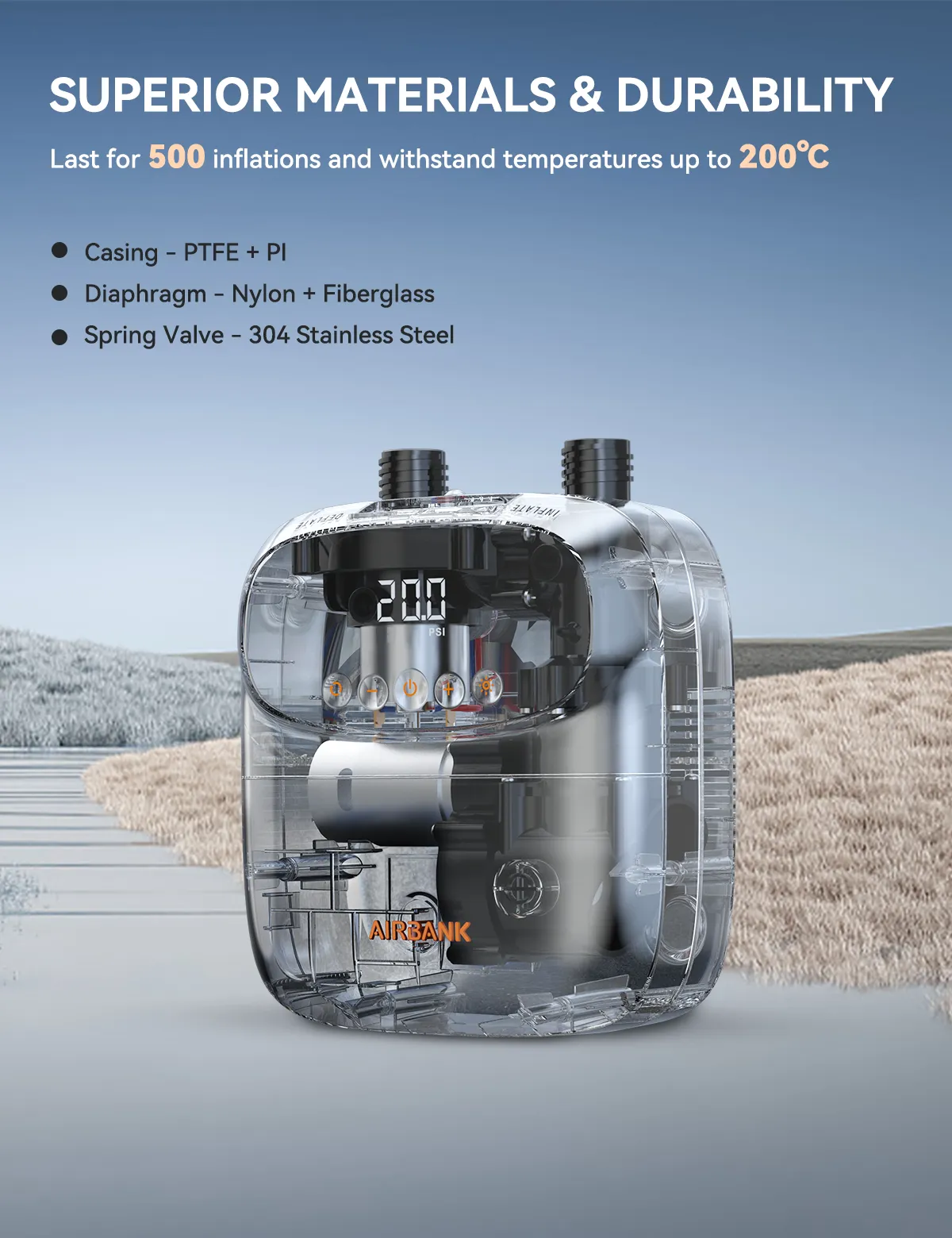 D13 AirBANK petrol pumps for Inflatable Paddle Board, Boat, Kayak, and ...