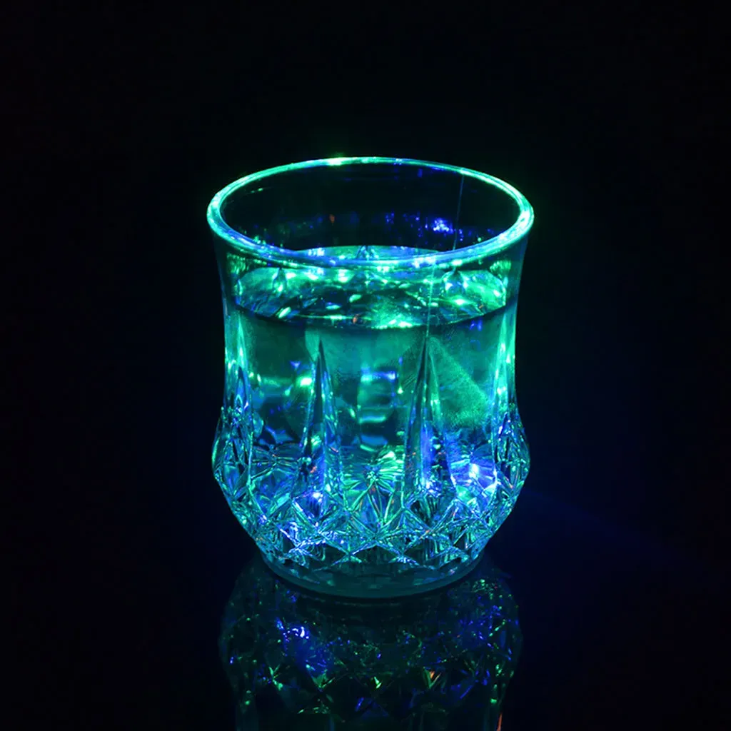 Flashing Party Light Cut Glass Style LED Cup, Multi Color Light Up ...