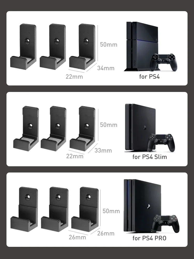 ps4 wall mount white