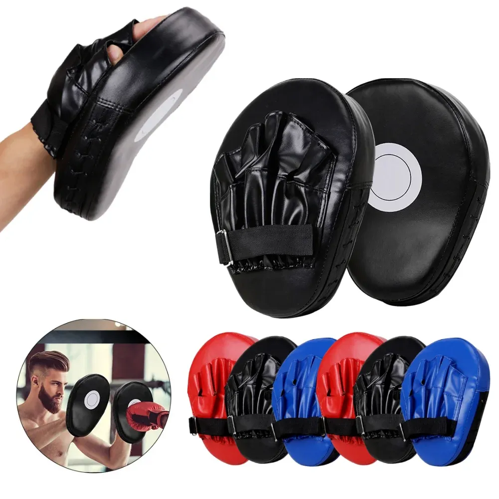 Curved Boxing Hand Target PU Leather 5-Finger Kickboxing Pads for ...