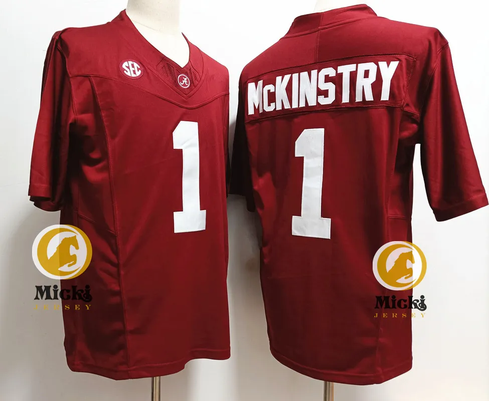 Custom Stitched Alabama Crimson Tide Football Jerseys - Jefferson ...