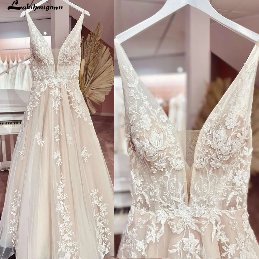 DHgate.com:Elegant Tulle V-Neck Sleeveless Wedding Dress with Sexy Open ...