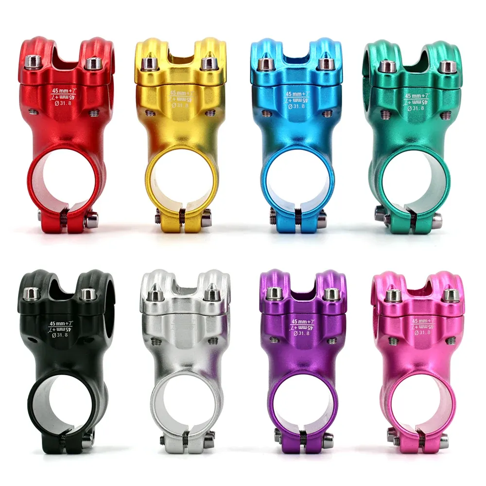 Ultralight Stem 45mm 7 Degree Bicycle Stem 31.8mm Colorful Mountain ...