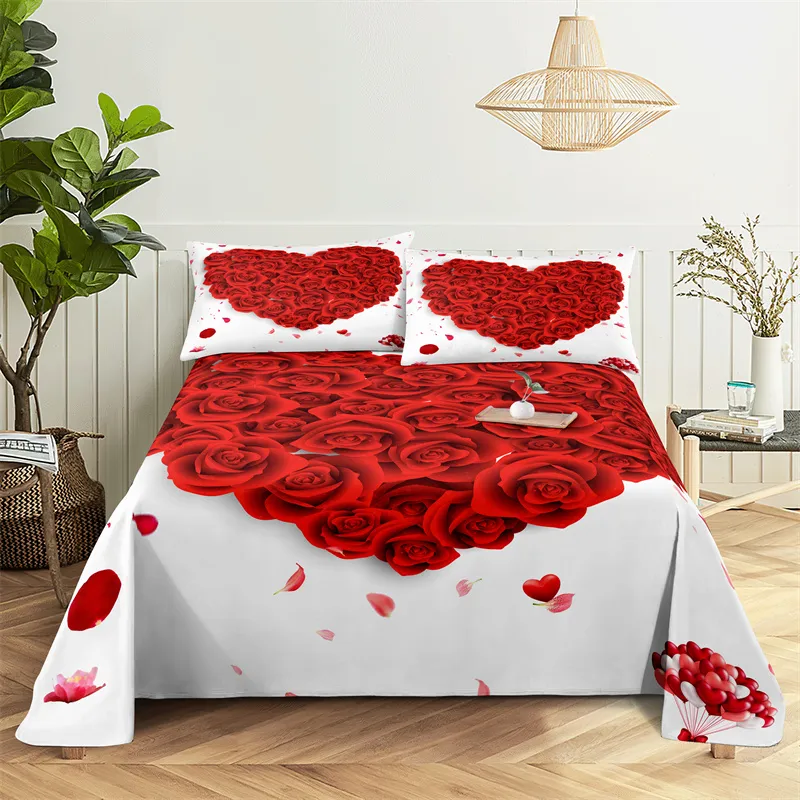 red bed sheets double
