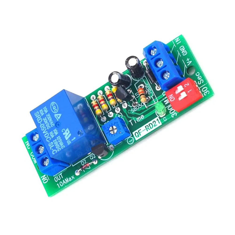 DC 5V/12V/24V Trigger Infinite Cycle Delay Timer Relay Switch Turn On Off Loop Module 0.2s 30s/0 ...
