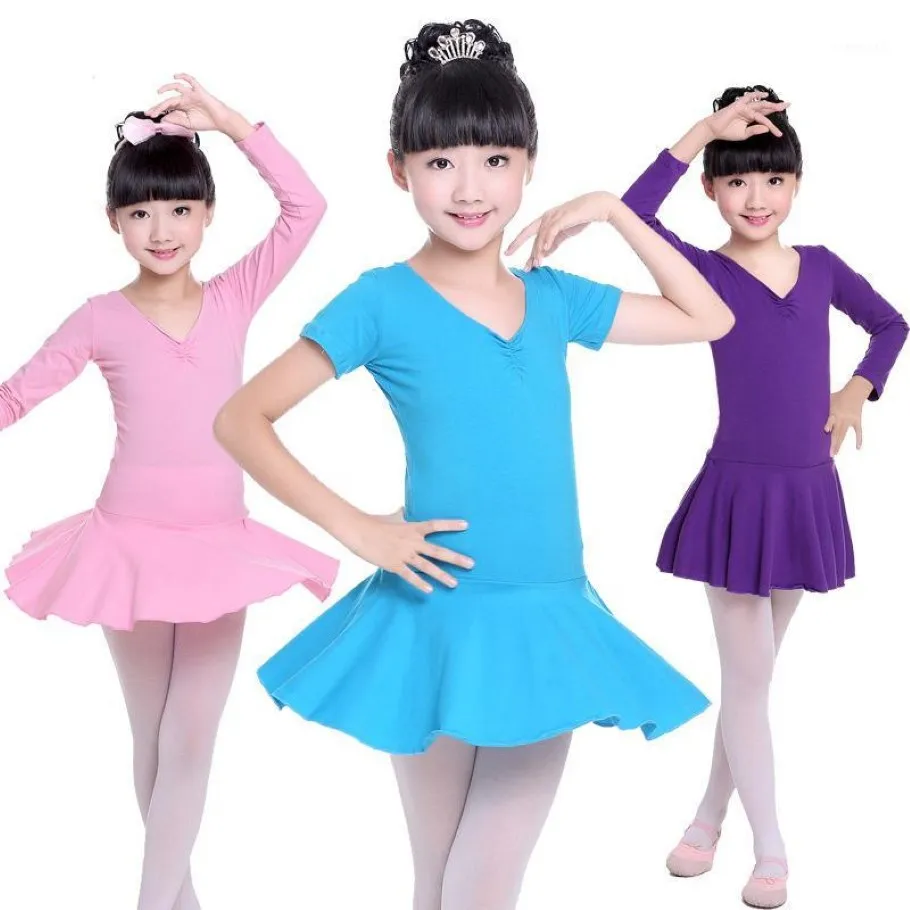 Children Ballerina Blue Ballet Dress Leotards Gymnastics Tutu For Girls ...
