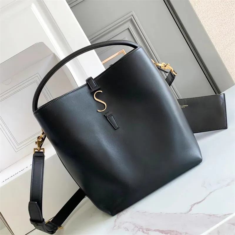 DHgate.com:Top handle leather Shoulder bucket bag Purse Luxury handbag ...