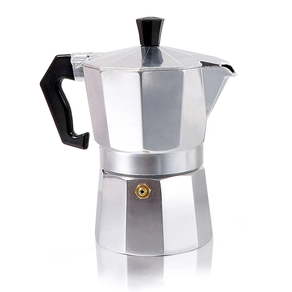 Aluminum Moka Coffee Maker: 3-Cup Classic Italian Mocha Espresso ...