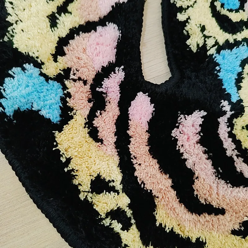Large Tufted Tiger Carpet Special-Shaped Floor Mat, Irregular Tiger ...