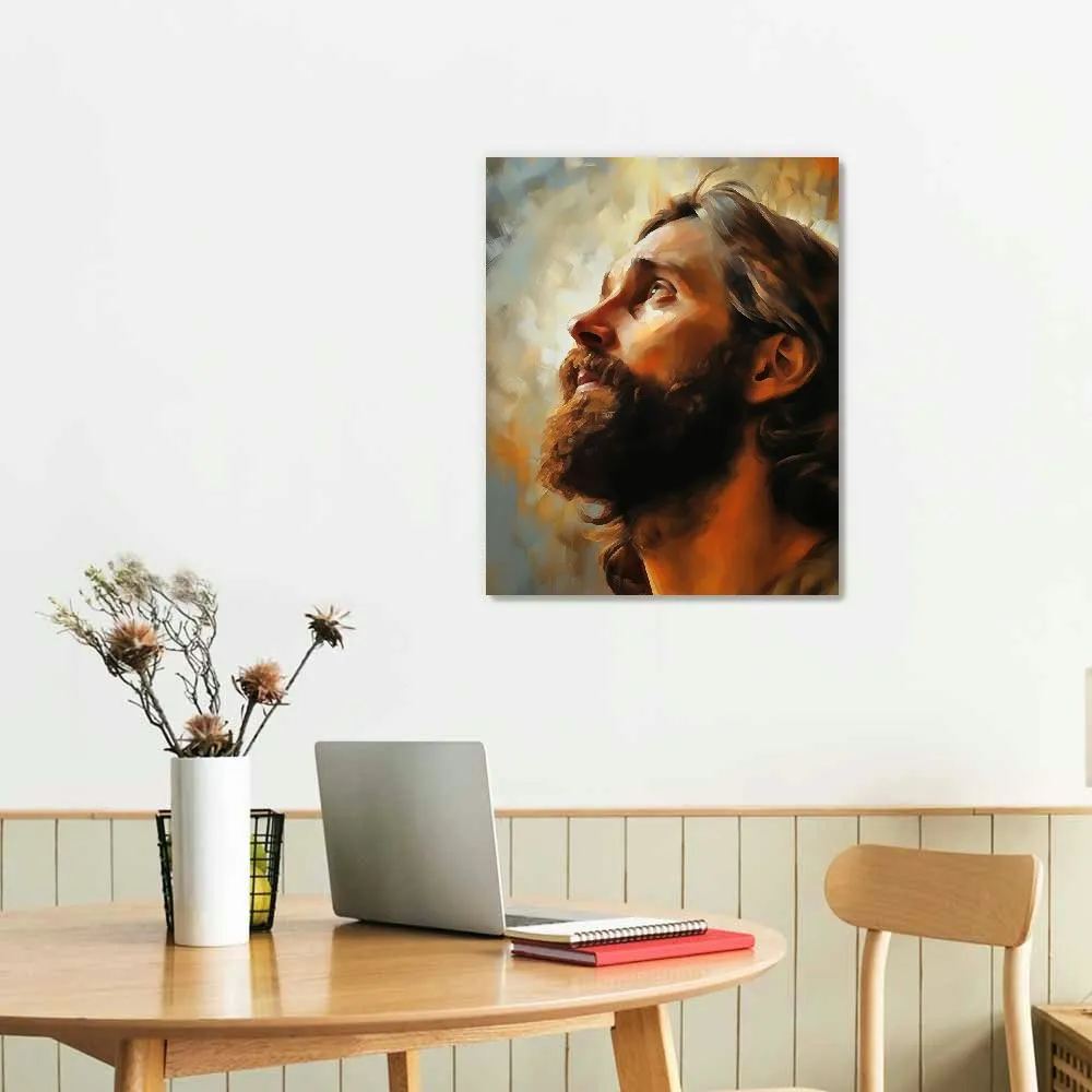 jesus face abstract
