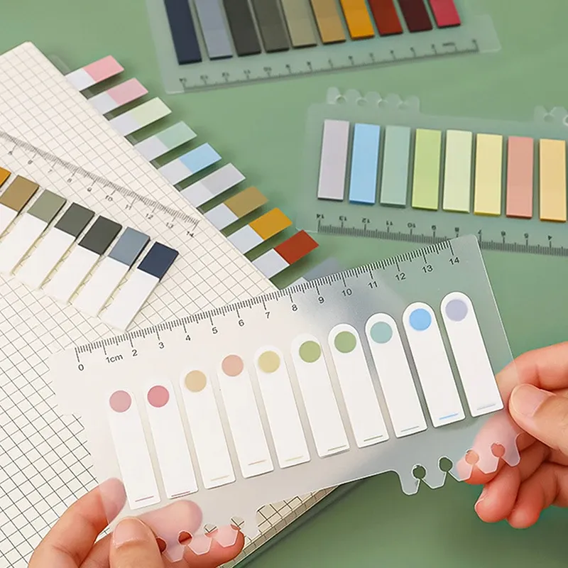200 Sheets Retro Morandi Color Memo Pad Sticky Notes Paper Sticker ...