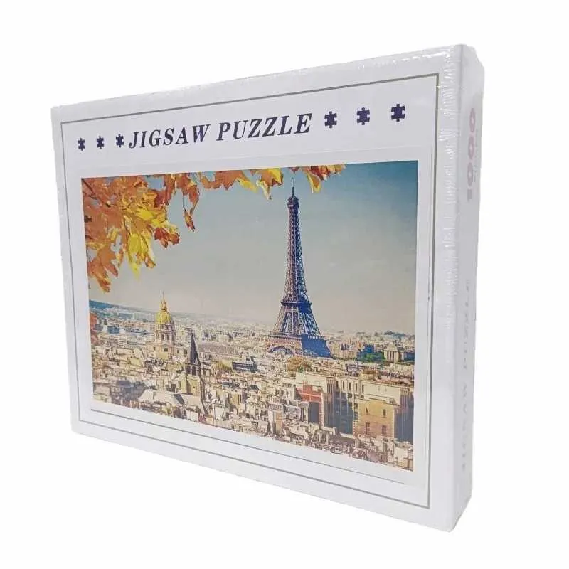 Adult Jigsaw Puzzle Eiffel Tower 75 × 50 cm Paper Puzzle for Stress ...