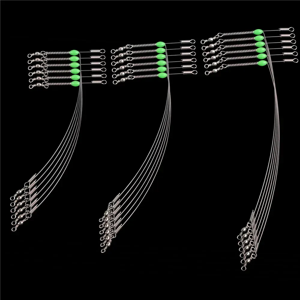 DHgate.com:202410PCS Fishing Leader Lines with Fluorescent Beads ...