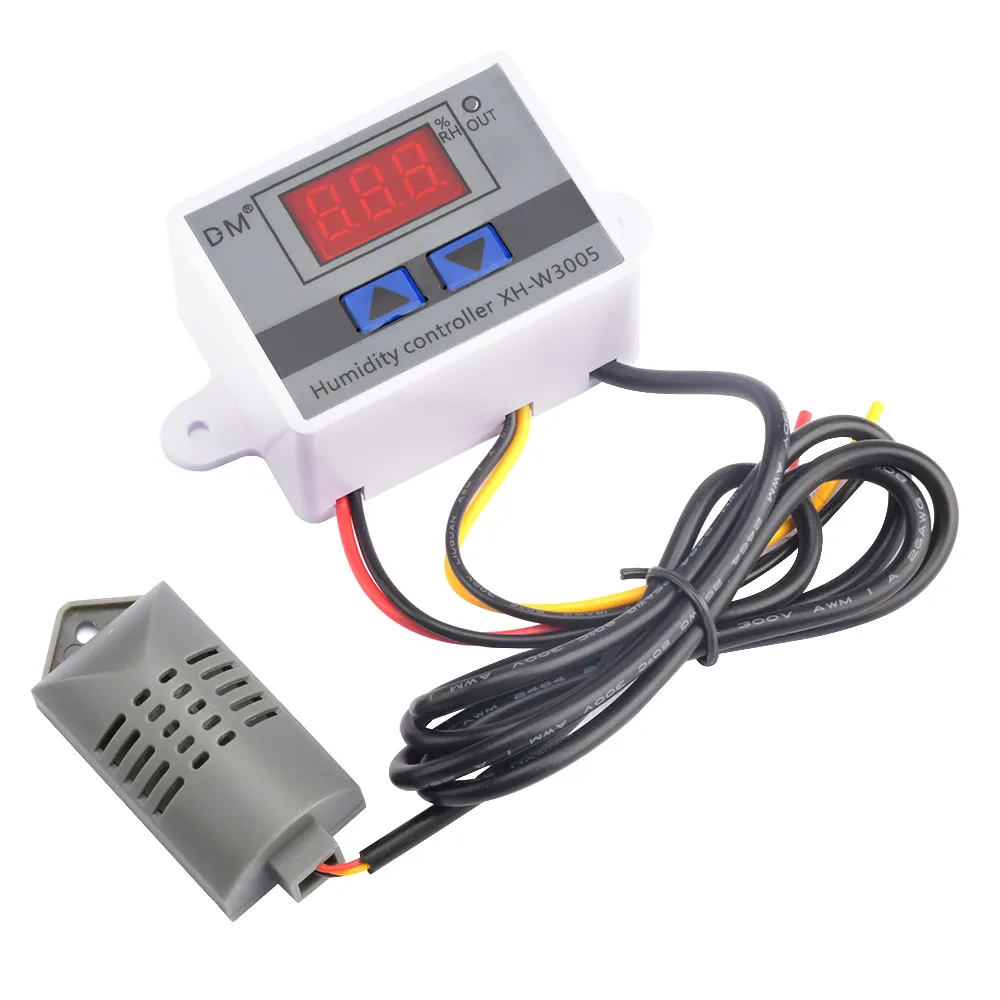 24V Temperature Control Humidity Controller XH-W3005: Humidistat, Hygrometer, and Sensor from ...