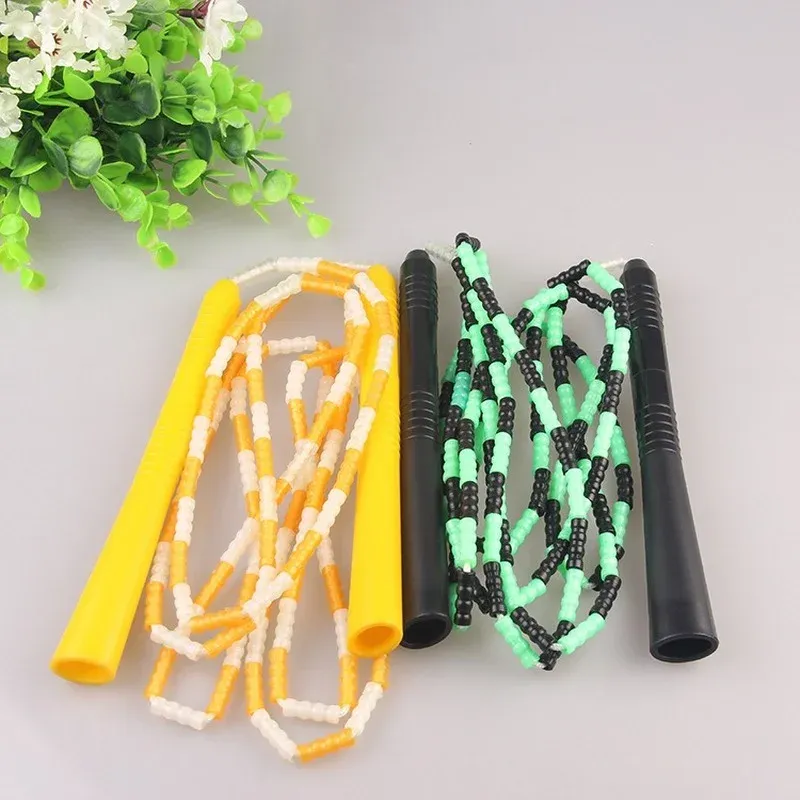 DHgate.com:9 Bamboo PVC Adjustable Beaded Skipping Rope for Beginners ...