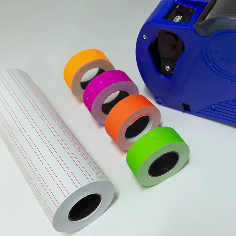 Single-Row Adhesive Price Label Paper Stickers 10 Rolls Compatible with ...