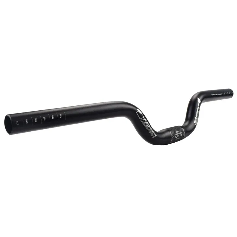 Bicycle Handlebar Aluminum Alloy 25.4 mm Diameter 20.47 in 520 mm Black ...