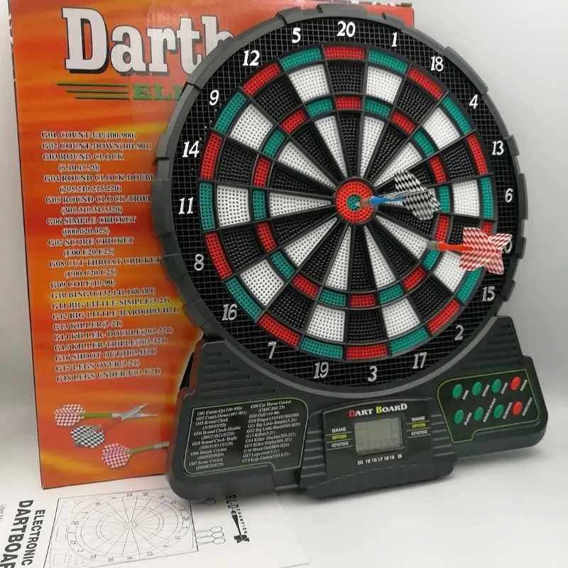 Electronic Soft Tip Dart Board Set - Automatic Scoring w/ 6 Darts, 18 ...