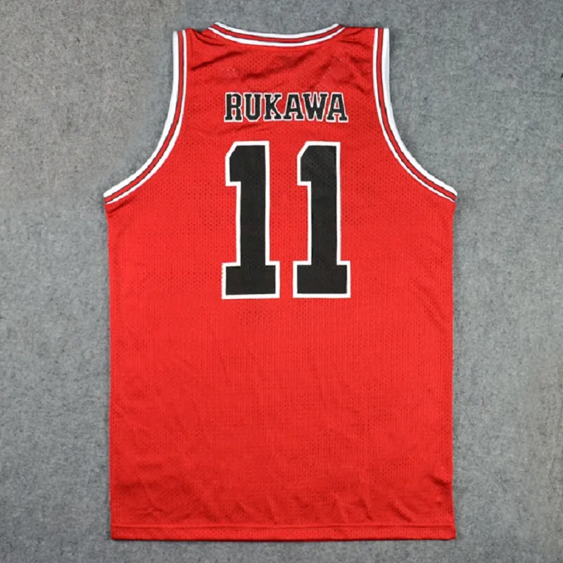 ShOHOKU 1-15 SAKURAGI MIYAGI custom basketball uniforms - Red Outdoor ...