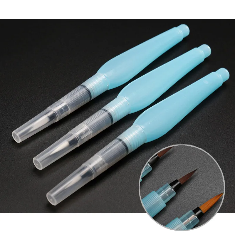 3 Pack Refillable Water Brushes Art Pens for Watercolor, Calligraphy ...