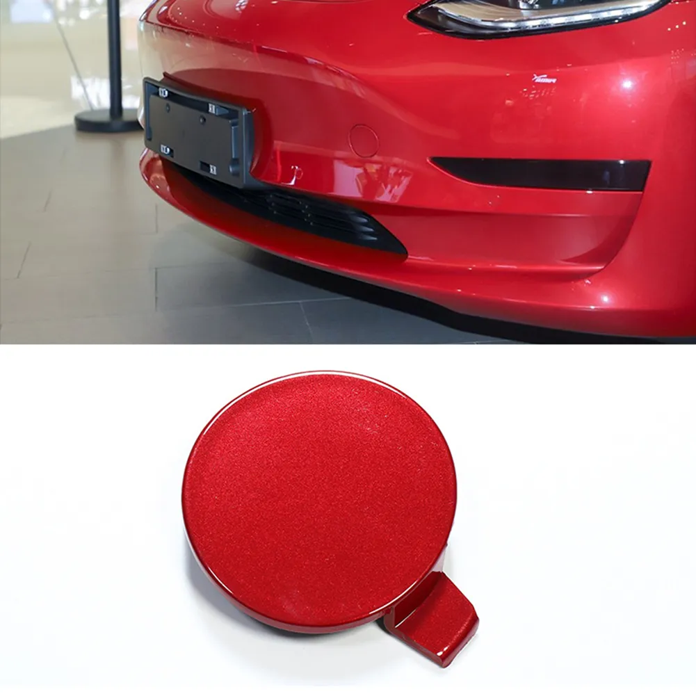 4-Pack Tesla Model 3 Front Bumper Tow Hook Eye Cover Cap Trim Plug ...