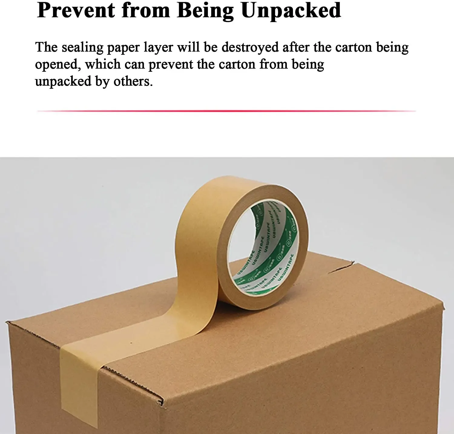 Brown Kraft Paper Tape Recyclable Ecofriendly Self Adhesive Gummed ...