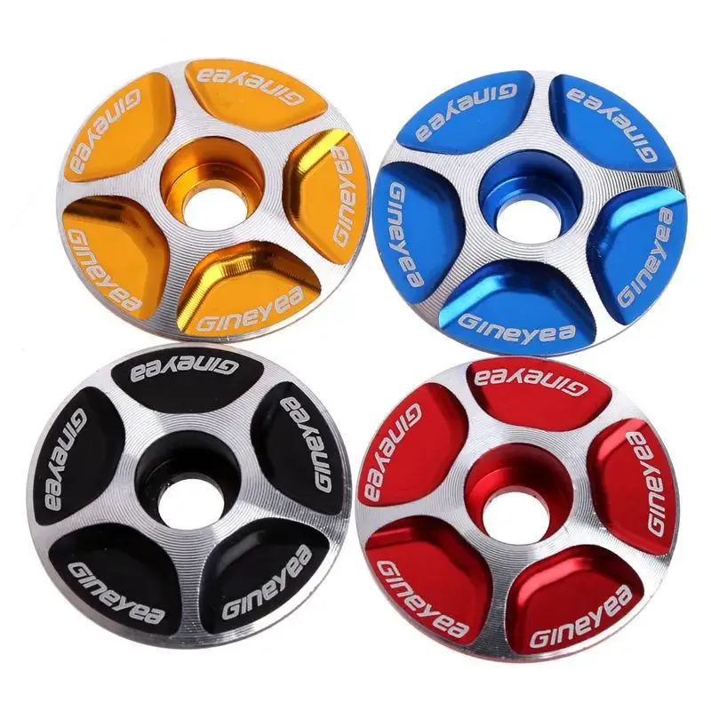 Road MTB Bike Bicycle CNC Stem Cap Headset Top Cap Cover Aluminum Alloy ...