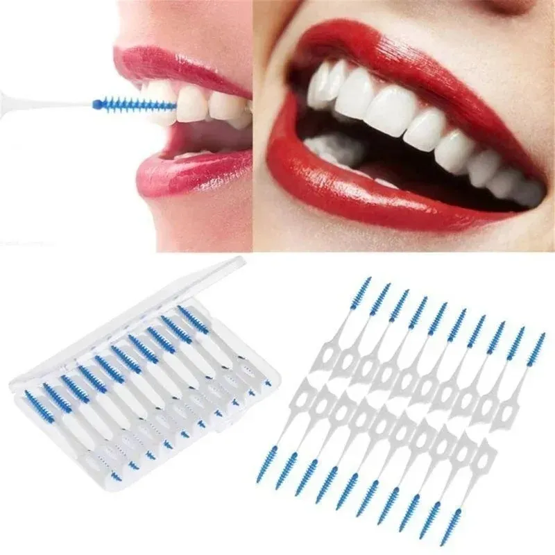 120-Piece I-Shaped brush interdental Set for Dental Cleaning and Oral Care
