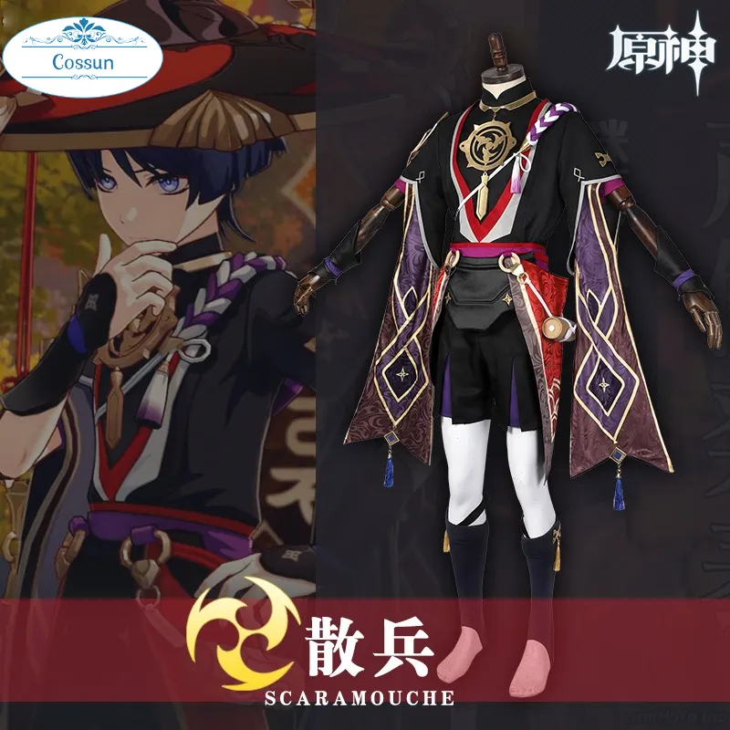 Genshin Impact Scaramouche game suit game - Anime! Gorgeous Kimono ...
